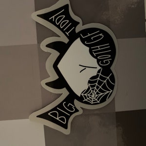 Big Tiddy Goth Gf Sticker Meme - Etsy