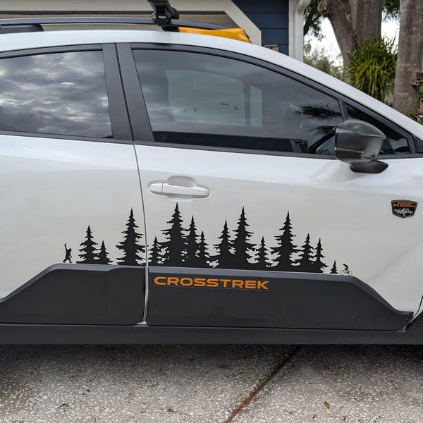 Treeline Forest Style A Set of 2 (L and R) Vinyl Decals - Etsy
