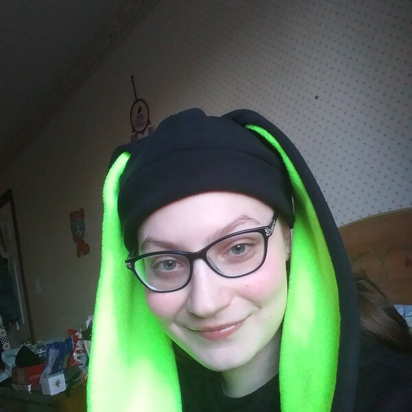 Fleece Link Hat Legend of Zelda Inspired BLACK Shadow Link Video Game ...