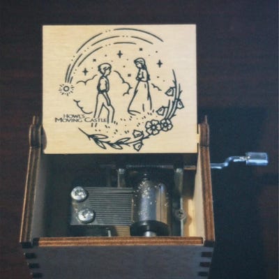 Totoro Studio Ghibli Music Box Anime Lover Wind-up Handmade Wooden ...