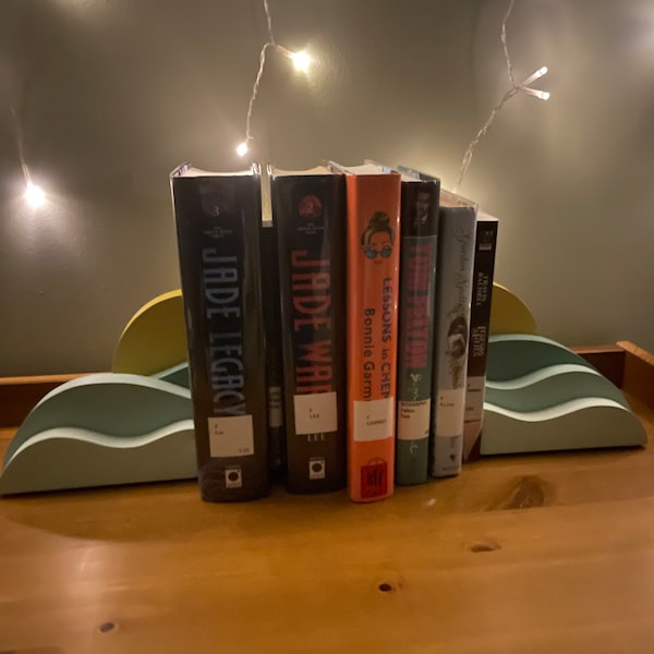 Blue Whale and Waves Bookends, Children’s Under the Sea Decor, Coastal ...
