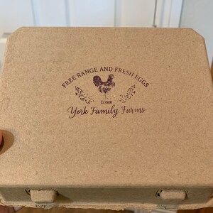 Split-apart Egg Cartons Vintage Printed Design Each Carton Can Split ...