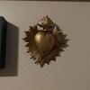 Sacred Heart, Milagro Heart, Antique Gold Heart Box, Catholic Heart ...