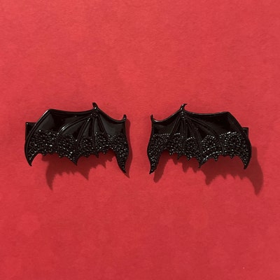 Bat Hair Clips. Trad Goth Vampire Hair Accessories. Retro Old Fashioned ...