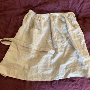 Black Rustic Linen Apron Rough Linen Kitchen Dress Chunky - Etsy