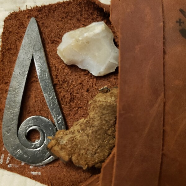 Flint and Steel in Leather Pouch. - Etsy