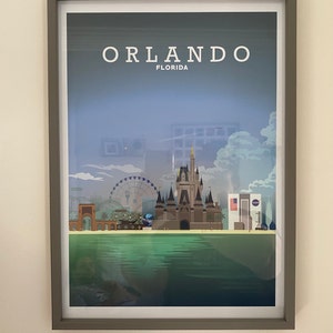 Orlando Print Orlando Travel Poster Florida Print Orlando Decor Florida ...