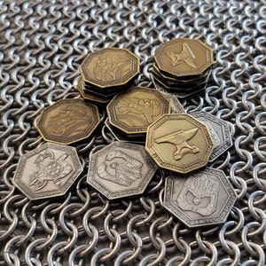 Treasure Chest Tokens set of 10 - Etsy