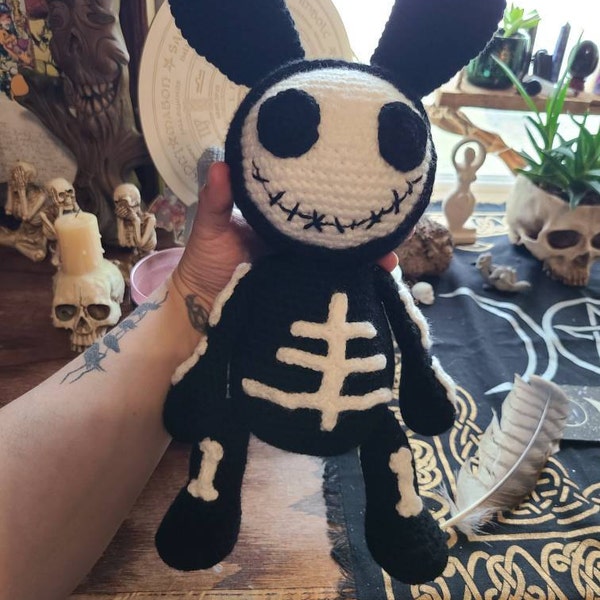 Duo Skeleton Bunny and Bat Crochet Pattern PDF English / French ...