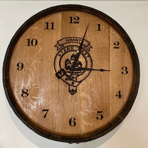 Whisky Barrel Clock - Etsy