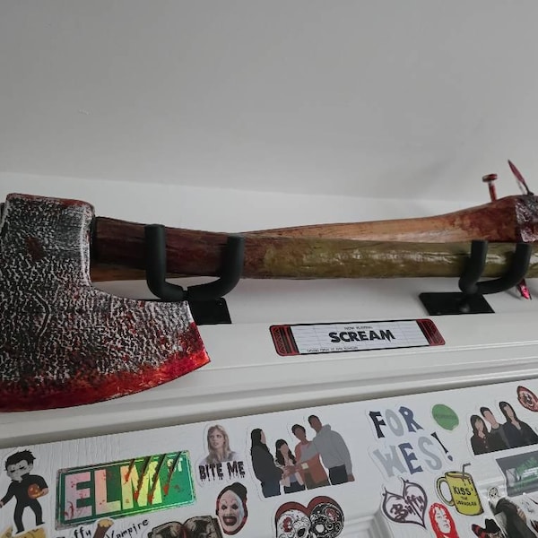 Long Handle Hatchet Movie Prop PU, Bloody Axe Horror Blade (customized ...