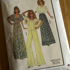 Sewing Pattern for Womens Dress in Misses Sizes, Butterick Pattern ...
