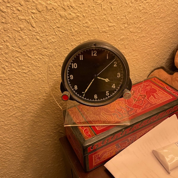 Aircraft Clock Stand,su Mig Clock- CLOCK STAND for Vintage Military ...