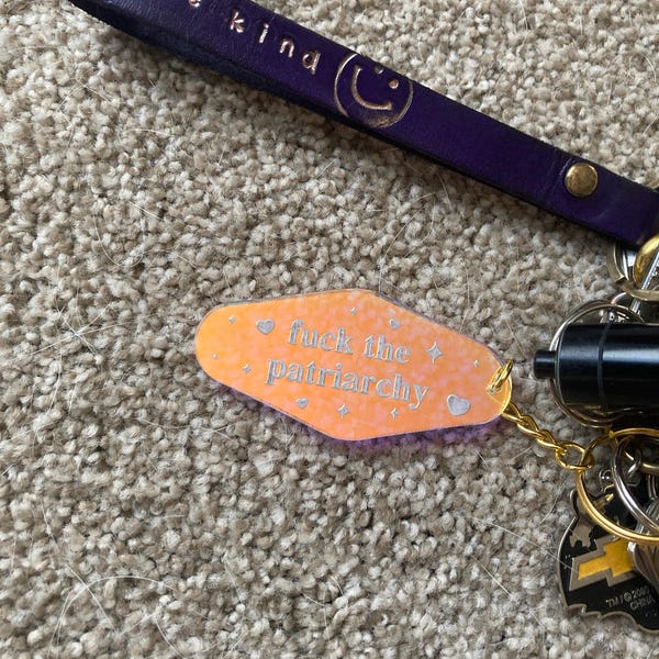 Dream Big, Fart Loud Iridescent Acrylic Keychain - Etsy