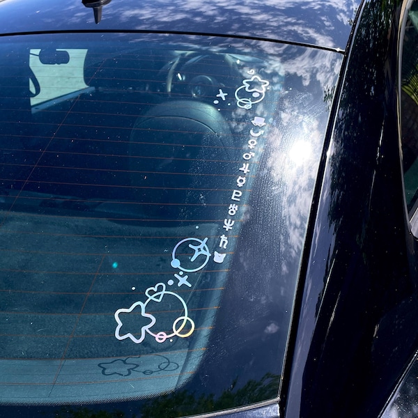 Sparkle Stars Y2K Sticker | Cute Vinyl Decal Sticker | Car Bumper ...