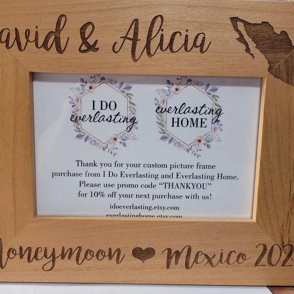 Personalized Italy Honeymoon Picture Frame, Custom Wedding Gift ...