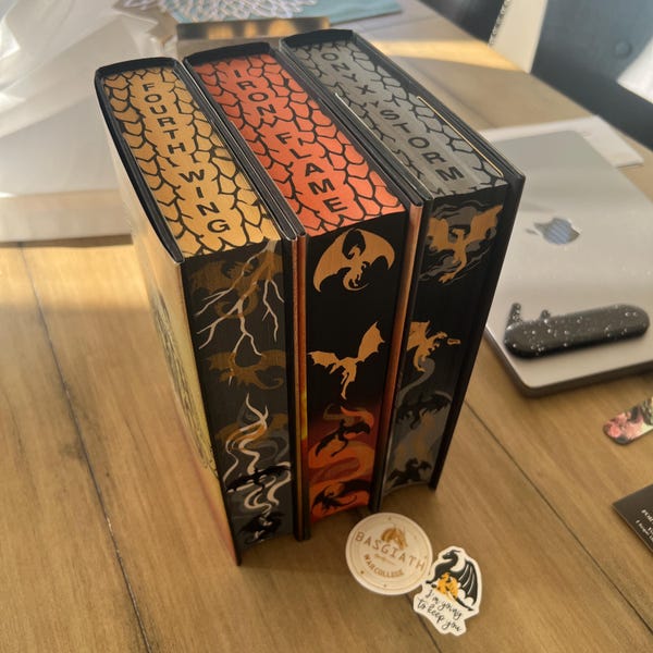 Lights Out & Caught up Sprayed Edge Book. - Etsy