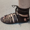 Roman Sandals Leather Sandals Gladiator Sandals Roman Sandals Kit - Etsy