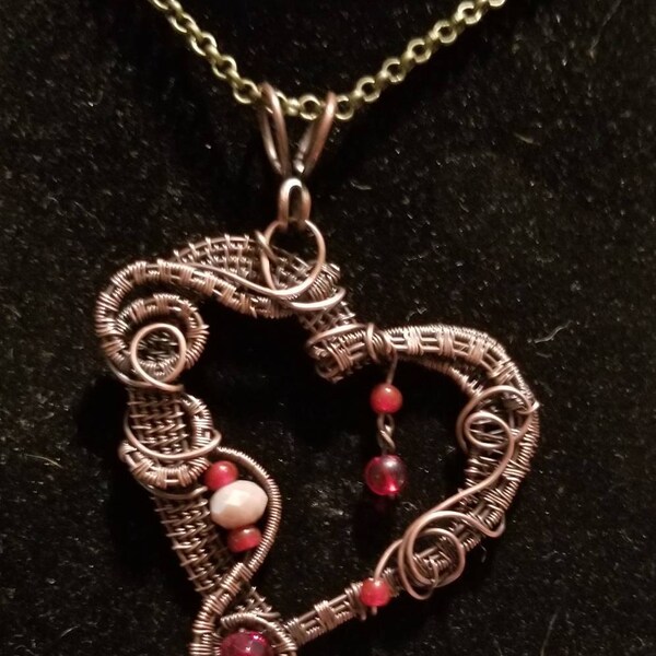 TUTORIAL Download Stella Pendant Wire Wrapped Weaving Heart - Etsy
