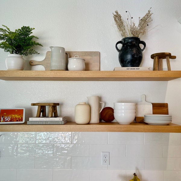 Floating Shelves | Custom Sizing | Strong Shelves | Steel Bracket ...