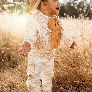 Kids Charro Belt: Baptism Charro Outfit Belt White and Silver Charro ...