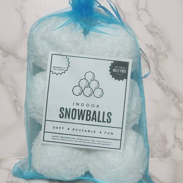 PRINTABLE Snowball Packaging - DIGITAL PDF - Insert Cards & Labels for ...