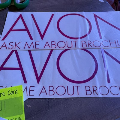 Avon Car Decal Avon Rep Vinyl Decal Avon Representative - Etsy