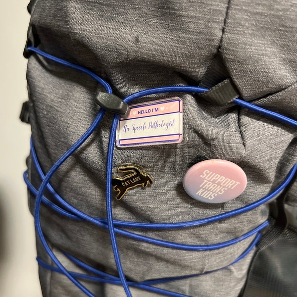 SLP Name Tag Acrylic Pin, SLP Pin, SLP Lanyard Pin, Slp Lapel Pin ...