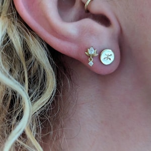 14k Solid Gold Heart Opal Belly Button Ring Opal Navel Piercing Pear ...