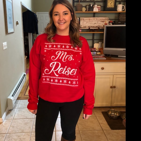 Customized Christmas Sweater Sweatshirt, Custom Christmas Shirts ...