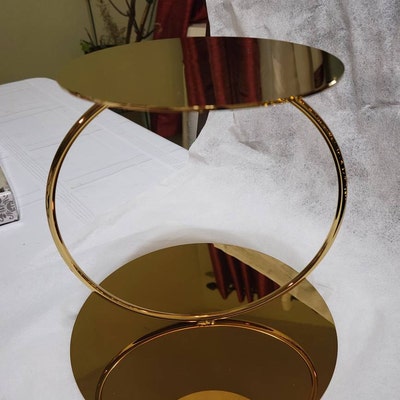 10 Round Cake Separator Metallic Gold Cake Stand and - Etsy