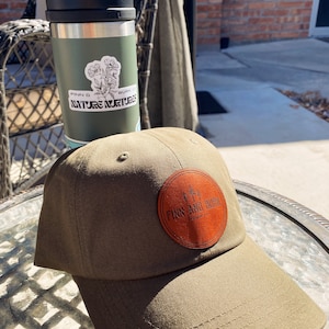 Bluegill Patch Hat, Custom Richardson 112 Leather Patch Hat, Leather ...