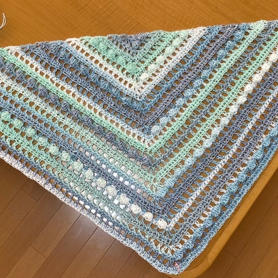 CROCHET PATTERN Hopscotch Triangle Scarf, US Term, Crochet Pattern ...