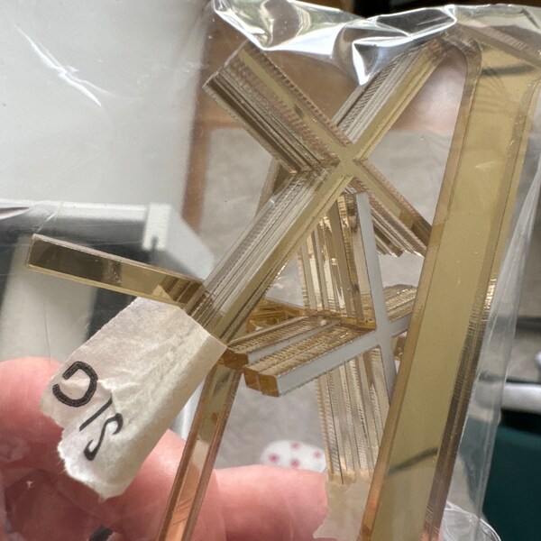 Acrylic Adhesive Letter, Acrylic Letter Gold Acrylic Alphabet, Adhesive ...