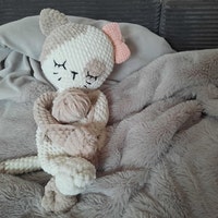 Crochet PATTERN Millie the Kitty Cuddler Dou Dou Soft Toy Plushie Pattern Crochet Lovey Security ...