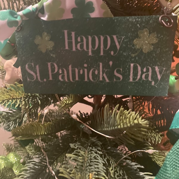 Happy St. Patrick's Day Small 3x6 Inch Sign. - Etsy