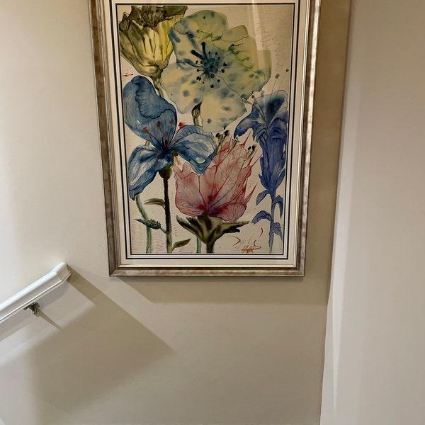 Salvador Dali Fleurs 1948 Print, Salvador Dali Exhibition Poster, Dali ...