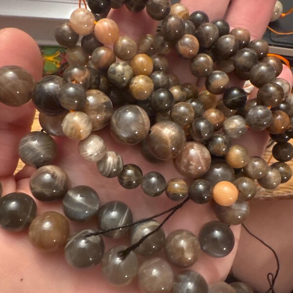 AAA Natural Hypersthene Stone Beads, 8mm10mm,12mm, Smooth Round Shape ...