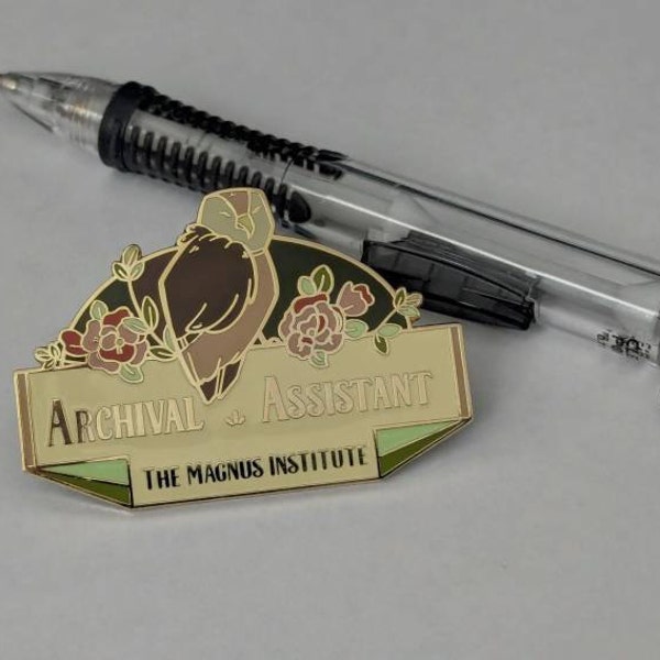 Archival Assistant the Magnus Archives Enamel Pin - Etsy