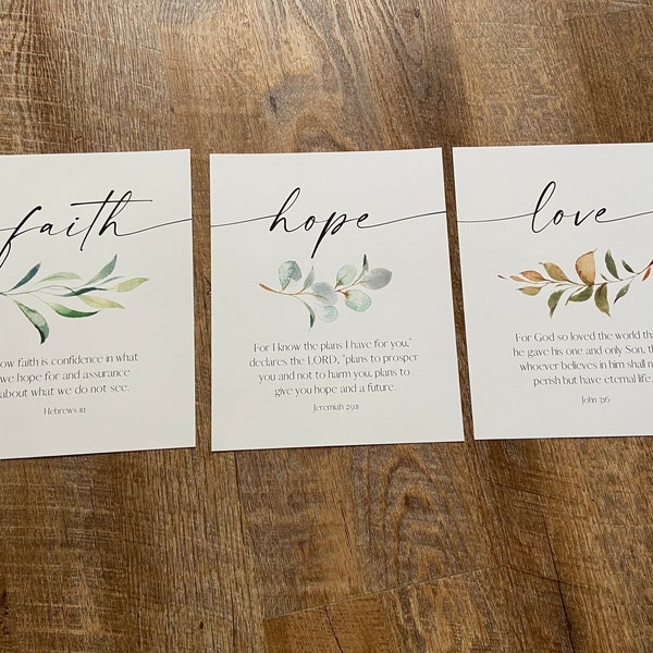 Bible Verse Wall Art, the Lord Bless You and Keep You, Set of 3 ...