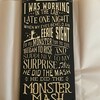 The Monster Mash, Song Lyrics, Personalized, Wood Sign, Halloween, Wall ...