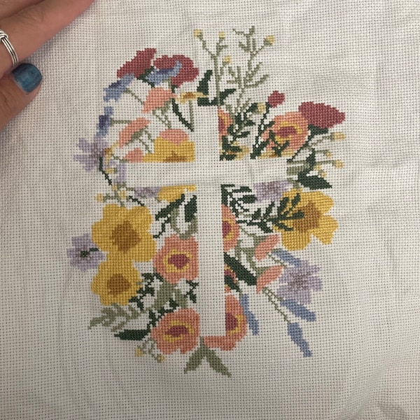 Cross Stitch PDF Pattern Jesus Sign Language - Etsy