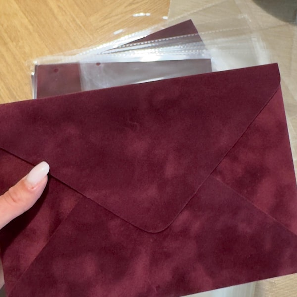 Velvet Invitation Envelopes, Custom Monogram Wedding Envelopes, Foil ...