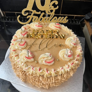 Double Layer Acrylic Cake Topper Name Acrylic 2 Colour Double Layered ...