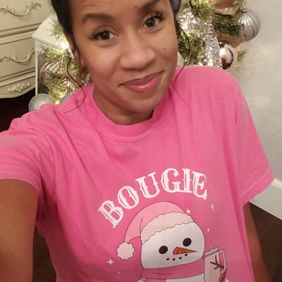 Boojee Out Here Lookin Like A Snack Long Sleeve Shirt, Christmas Tree ...