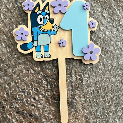 Blue Dog Cake Topper Blue Healer Birthday Party Birthday Decor Blue Dog ...
