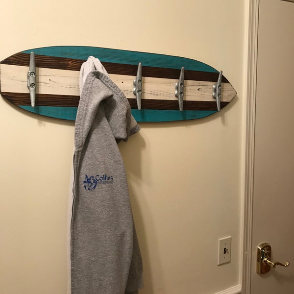 Surfboard Coat Rack/towel Rack - Etsy