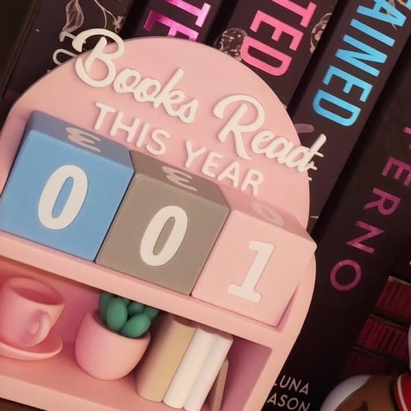 3d-printed Books Tracker, Fun and Functional Reading Decor - Etsy