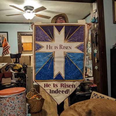 Handcrafted Banner, Lift High the Cross - Etsy