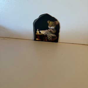 Mouse Praying Mousehole Sticker Praying Mouse 3D Wall Sticker Whimsical ...